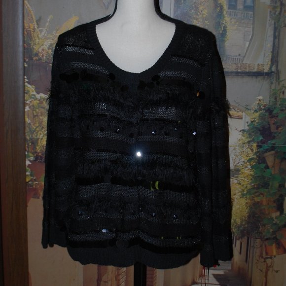 Ruby Rd. | Sweaters | Nwt Ruby Road Black Embellished Sweater L | Poshmark